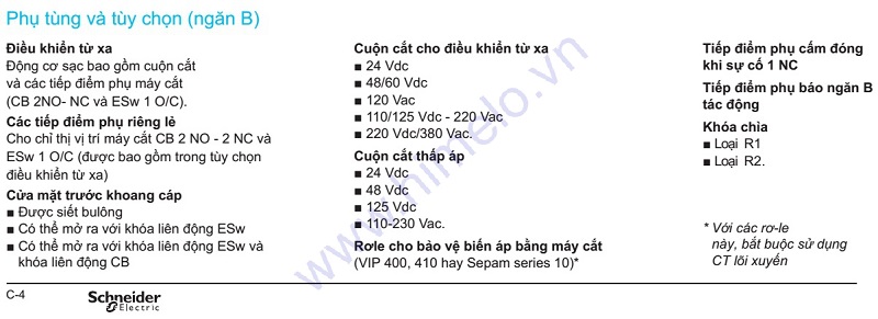 Tủ trung thế RMU 24kV Schneider RE-IBI