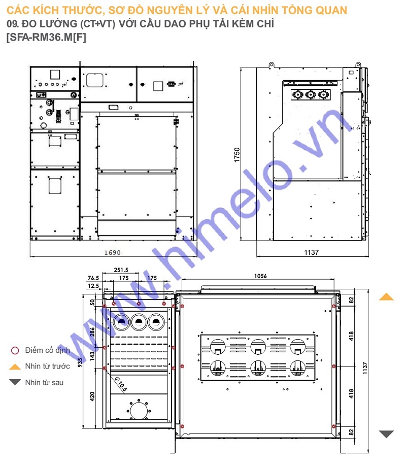Tủ trung thế RMU 40.5kV SFA-RM36.MF