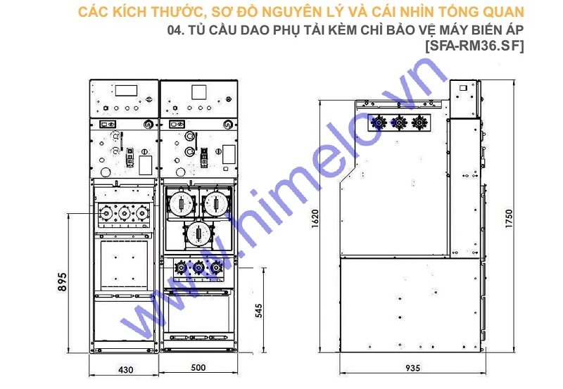 Tủ trung thế RMU 40.5kV SFA-SF