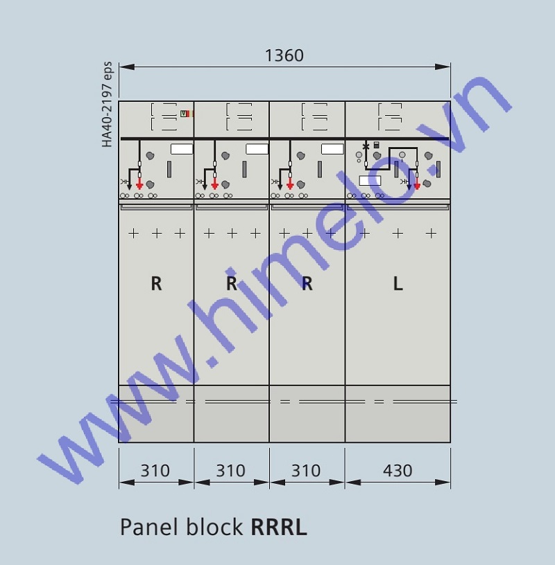 Tủ RMU Siemens 24kV 8DJH - RRRL