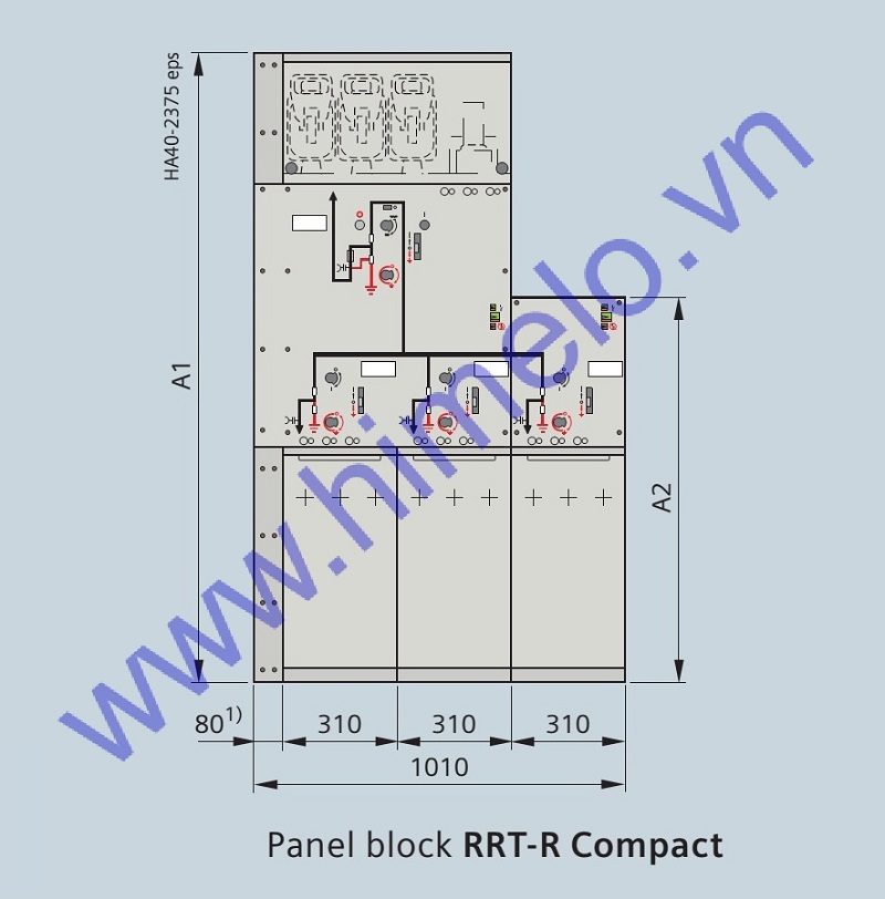 Tủ RMU Siemens 24kV 8DJH - RRT-R - Compact